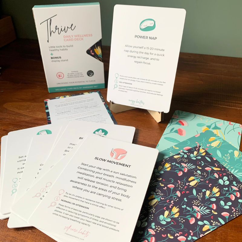 Thrive - Daily Wellness Card Deck (age 9+) – AwesoME Inc NZ