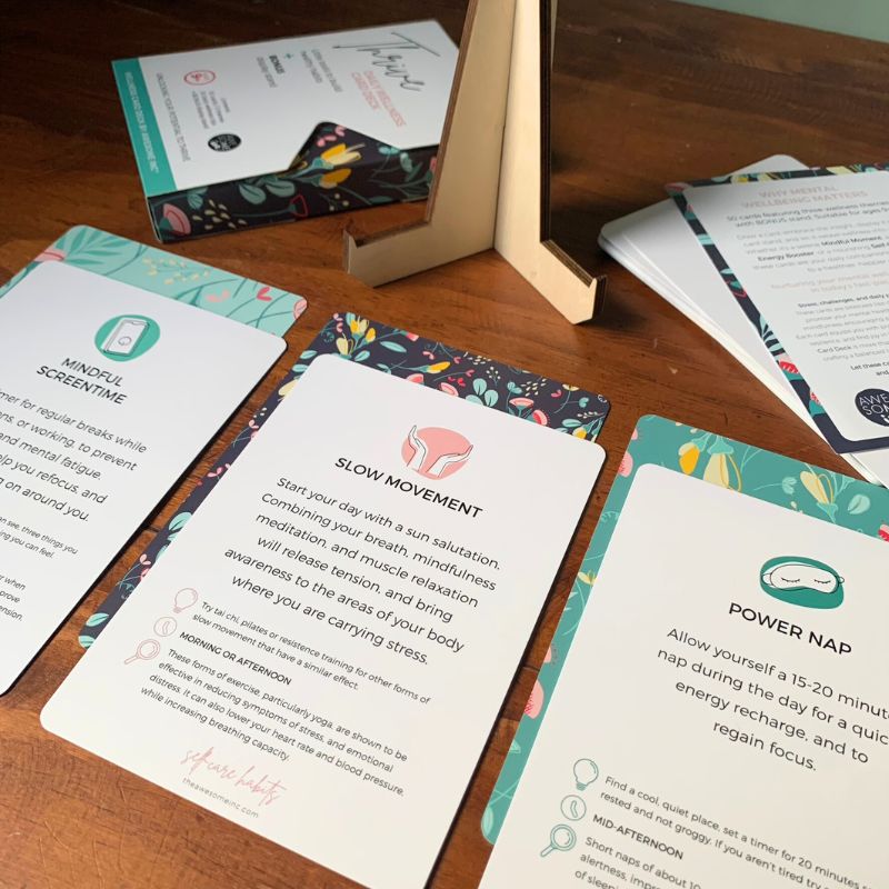 Thrive - Daily Wellness Card Deck (age 9+) – Awesome Inc NZ